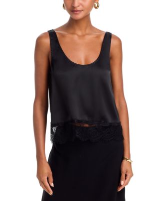Click here for Steve Madden Coraline Lace Trim Top prices