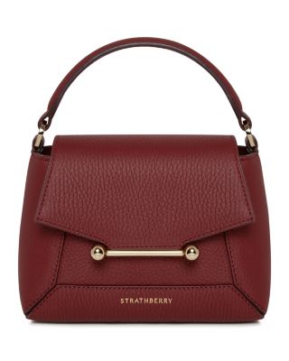 Click here for Strathberry Mosaic Nano Leather Top Handle Bag prices