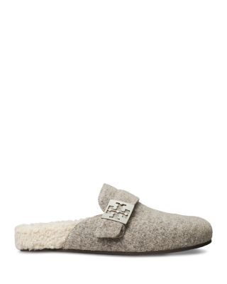 Click here for Tory Burch Womens Mellow Faux Shearling Mule Flats prices