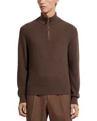 Click here for Zegna Oasi Cashmere Zip Mock Neck prices