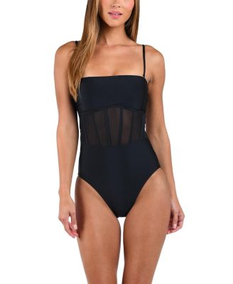 Click here for Sunshine 79 Solid Bandeau One Piece prices