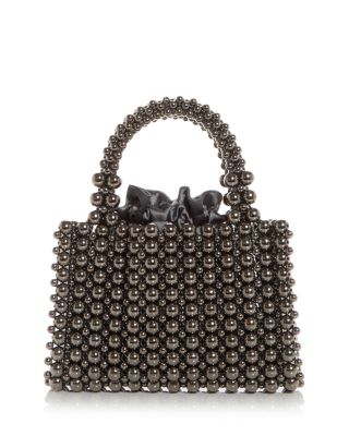 Click here for Aqua Beaded Top Handle Bag - Exclusive prices