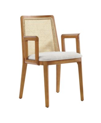 Click here for Modway Monarch Wood and Rattan Dining Armchair prices