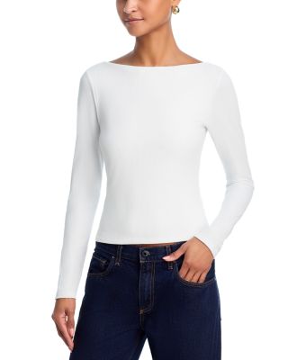 Click here for Aqua Rib Scoop Back Tee - Exclusive prices