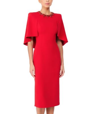 Click here for Jenny Packham Ursa Embellished-Neck Midi Dress prices