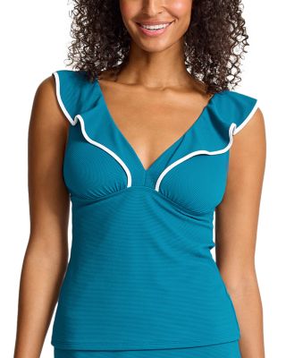 Click here for Tommy Bahama Island Cays Cabana Ruffle Trim Tankin... prices