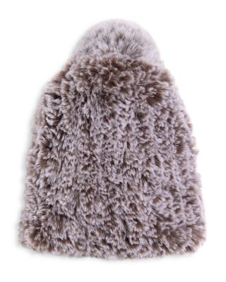 Click here for Surell Faux Fur Stretch Knit Beanie prices