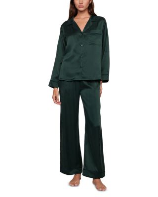 Click here for Eberjey Inez Washable Silk Long Pajama Set prices