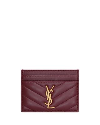 Click here for Saint Laurent Cassandre Matelasse Card Case in Lam... prices