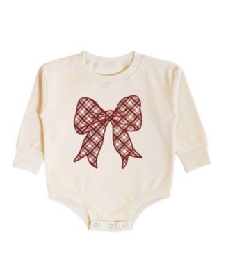 Click here for Sweet Wink Girls Christmas Plaid Bow Patch Long Sl... prices