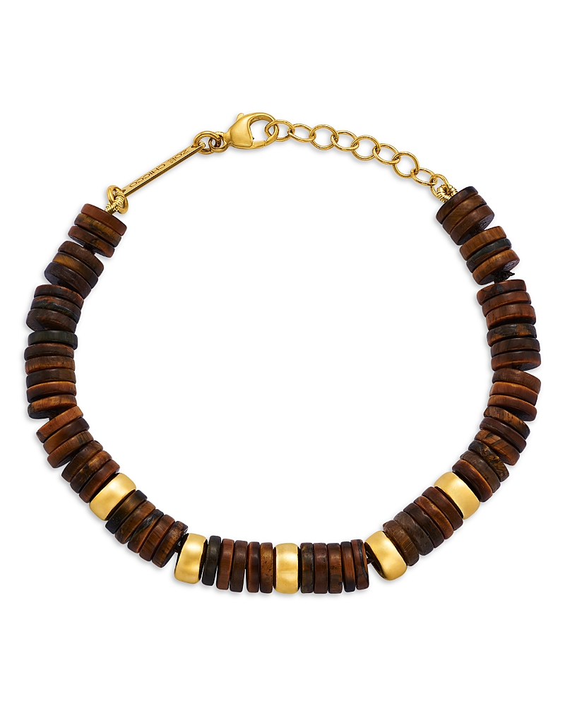 Click here for Zoe Chicco 14K Yellow Gold Tigers Eye Heishi Bead... prices