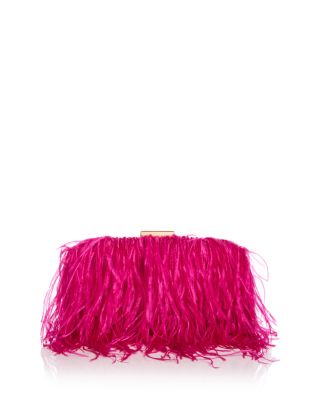 Click here for Aqua Feather Clutch - Exclusive prices