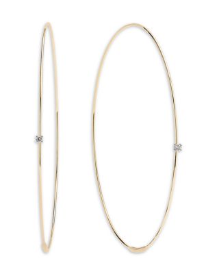 Click here for Lana Jewelry Diamond Large Hoop Earrings in 14K Ye... prices