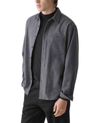 Click here for Theory Weekend Short Sleeve Shirt in Spun Flannel prices