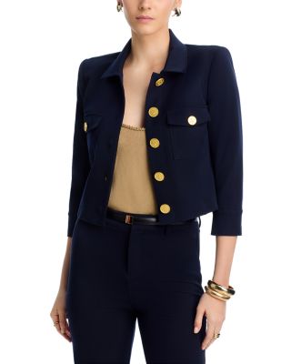 Click here for LAgence Kumi Button Front Crop Jacket prices