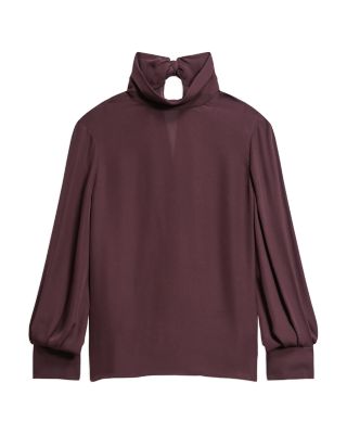 Click here for Theory Silk Blouson Sleeve Top prices