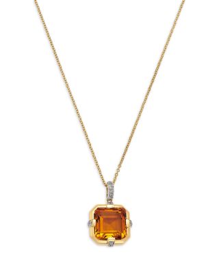 Click here for Bloomingdales Fine Collection Citrine & Diamond Pe... prices
