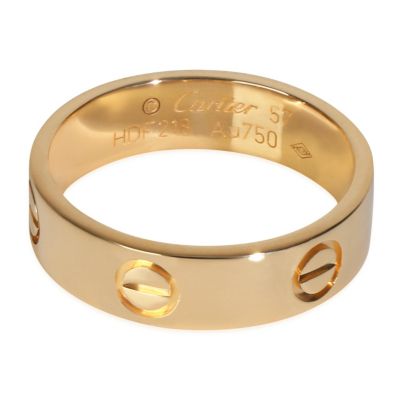 Pre-Owned Cartier Love 18k Yellow Gold Ring