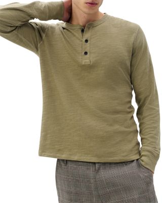 Click here for rag & bone Classic Flame Henley Tee prices