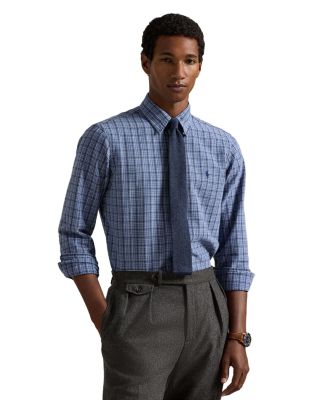 Click here for Polo Ralph Lauren Classic Fit Plaid Oxford Button... prices