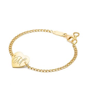 Click here for Tiny Blessings Childrens 14K Gold Heart of Gold Id... prices