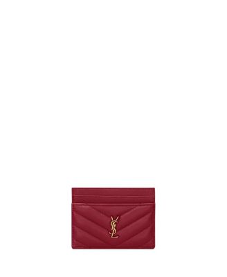 Click here for Saint Laurent Cassandre Matelasse Card Case in Lam... prices