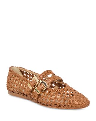 Click here for Dolce Vita Womens Baylee Woven Leather Flats prices