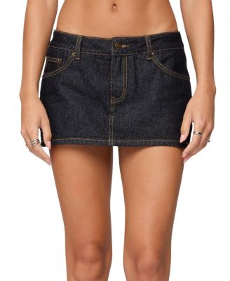Click here for Edikted Camelia Denim Mini Skort prices