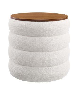 Click here for Modway Mezzo Round Boucle Fabric Storage Ottoman prices