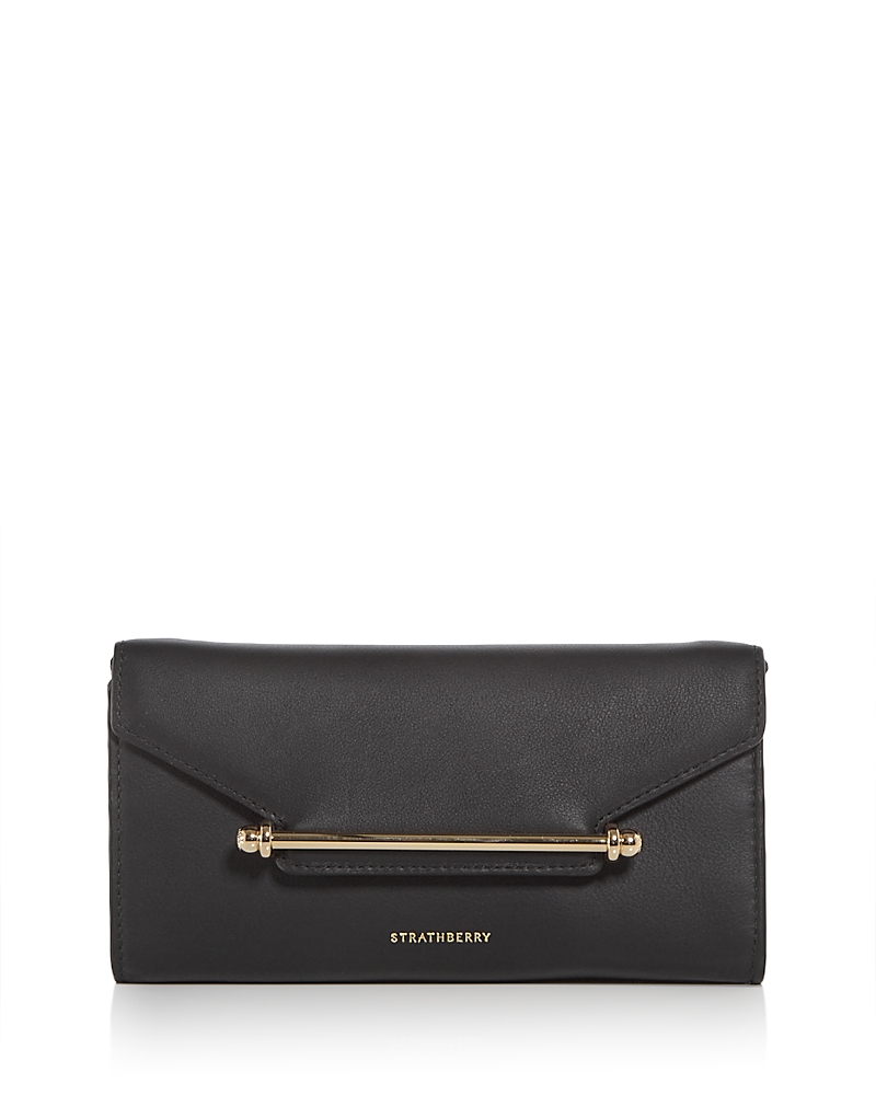 Click here for Strathberry Multrees Leather Convertible Wallet Sh... prices
