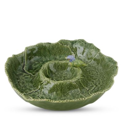 Click here for Bordallo Pinheiro Cineraria Chip & Dip Plate with... prices