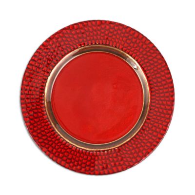 Click here for Vietri Pelli Glass Red Salad Plate prices