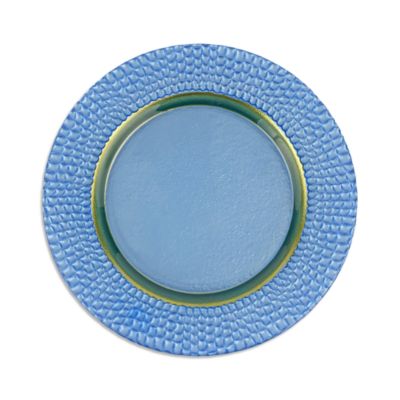 Click here for Vietri Pelli Glass Blue Salad Plate prices