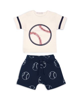 Click here for Little Mish Boys Baseball Number Tee & French Terr... prices