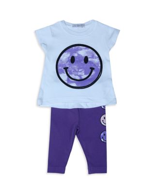 Click here for Little Mish Girls Tie Dyed Smile Tee & Leggings Se... prices