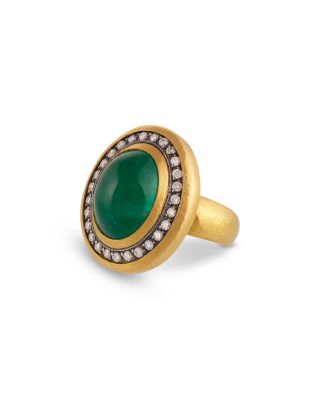 Click here for Gurhan 24K Yellow Gold Muse Emerald & Diamond Cock... prices