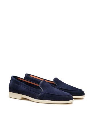 Click here for Santoni Womens Suede Loafer prices