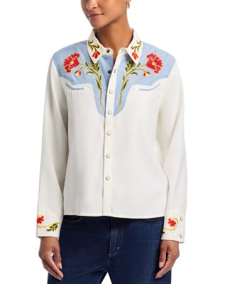 Click here for The Great. The Embroidered Western Shirt prices