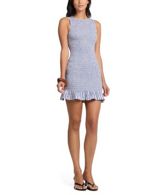 Click here for Onia Air Linen Smocked Boatneck Dress prices