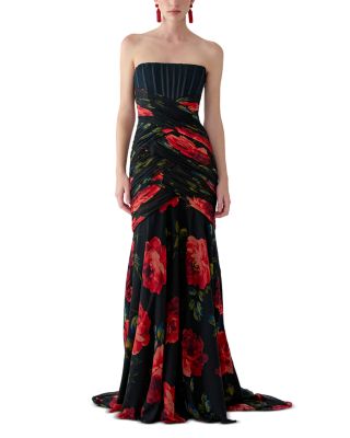 Click here for Carolina Herrera Silk Bustier Ruched Dress prices