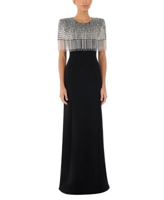 Click here for Jenny Packham Sabine Beaded-Fringed Maxi Dress prices