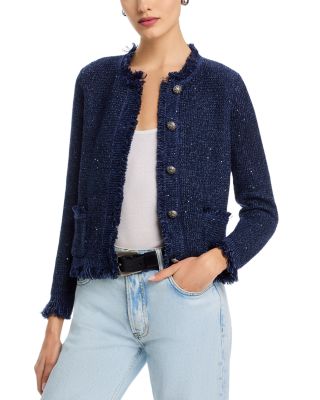 Click here for Kobi Halperin Kailey Metallic Knit Cardigan Sweate... prices