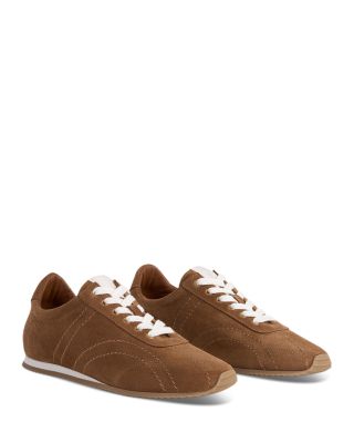 Click here for Toteme Womens Flex Suede Sneakers prices