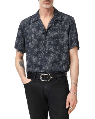 Click here for John Varvatos Floral Camp Collar Shirt prices