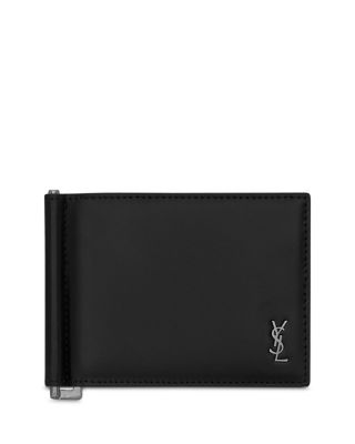 Click here for Saint Laurent Tiny Cassandre Bill Clip Wallet prices