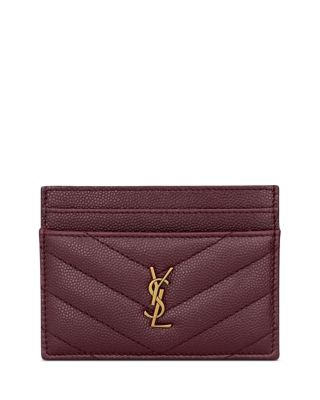 Click here for Saint Laurent Cassandre Matelasse Card Case in Lam... prices
