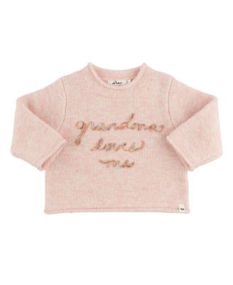 Click here for oh baby! Girls Grandma Loves Me Heather Roll Edge... prices