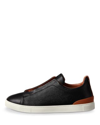 Click here for Zegna Mens Deerskin Triple Stitch Low Top Sneakers prices