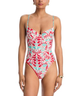 Click here for Ramy Brook Jayda Printed One Piece Swimsuit prices