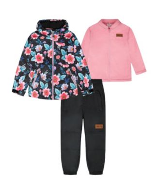 Click here for Deux par Deux Girls 3-in-1 Two-Piece Flowers Mid-S... prices